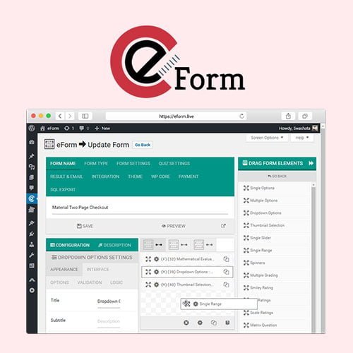 eForm – WordPress Form Builder – SaveFunda